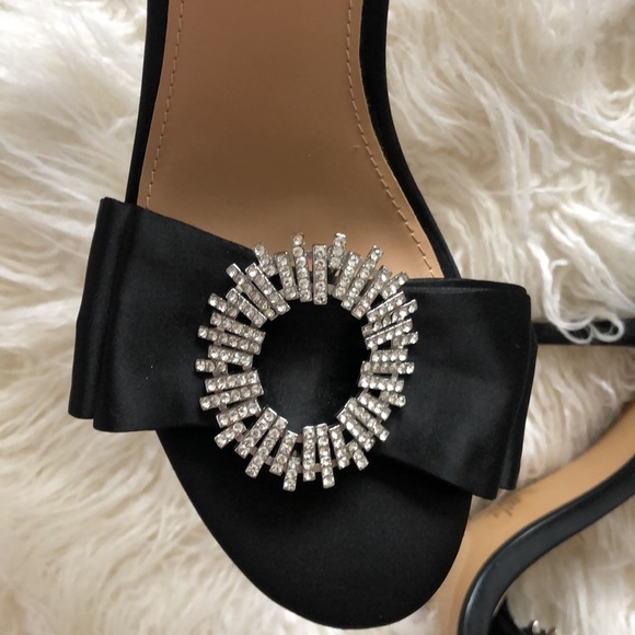 Express | Shoes | Express Rhinestone Embellished Bow High Heeled ...